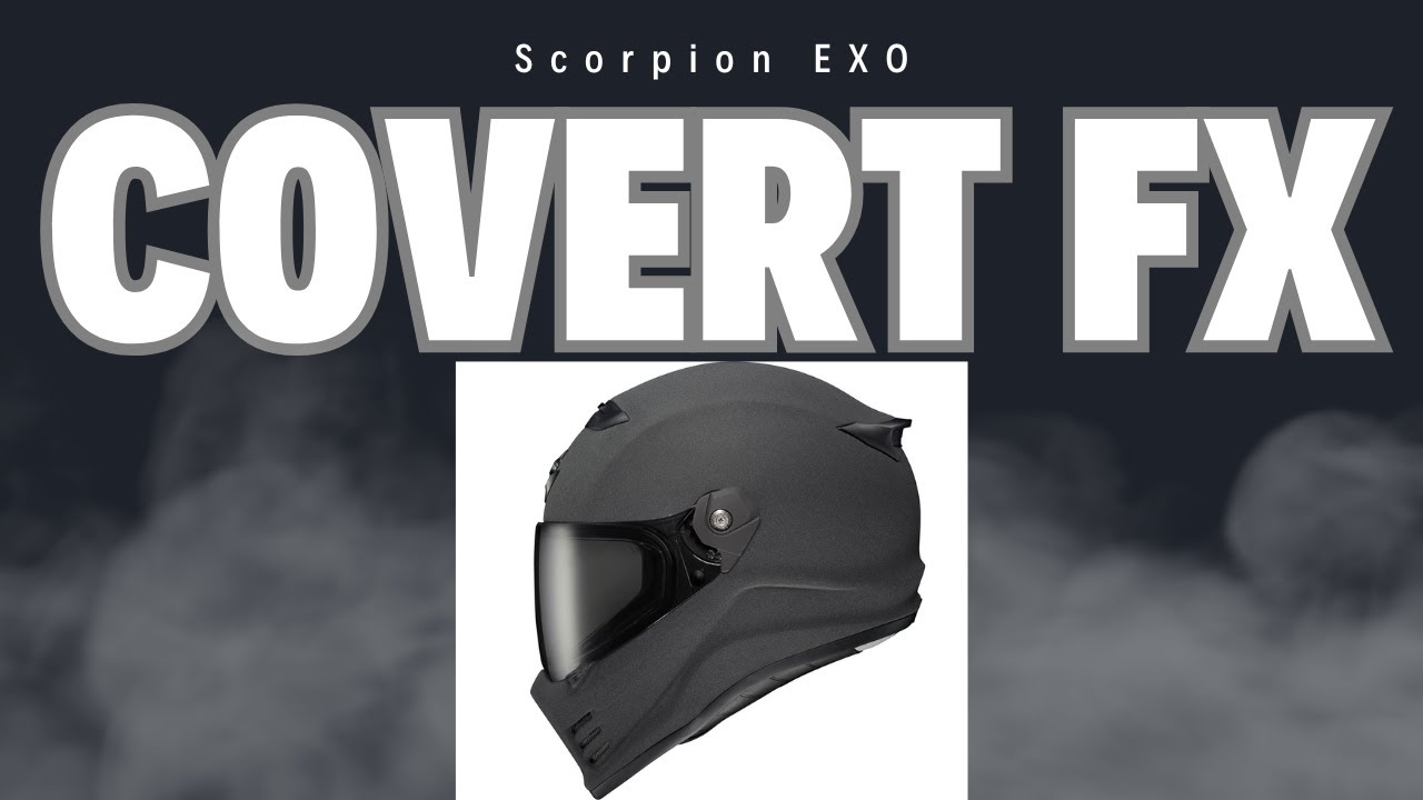 Helmet review of the Scorpion EXO Covert FX - YouTube