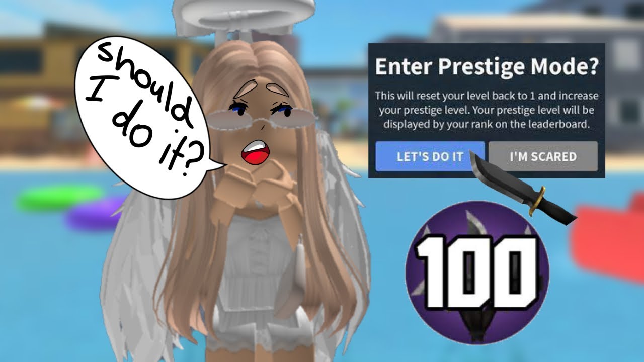 Reaching Level 100 and prestiging for the first time!|MurderMystery2 ...