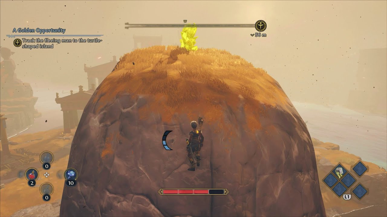 Immortals Fenyx Rising - Tracking the Fleeing Man to the Turtle Shaped ...