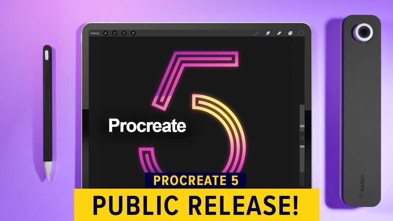 PROCREATE 5 IS OUT - PUBLIC RELEASE! - YouTube