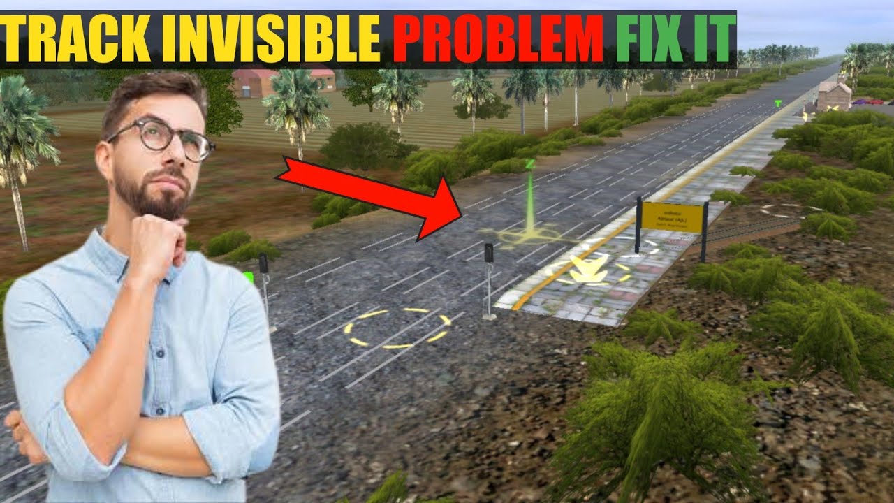TRACKS INVISIBLE PROBLEM IN TRAINZ SIMULATOR ANDROID || INVISIBLE ...
