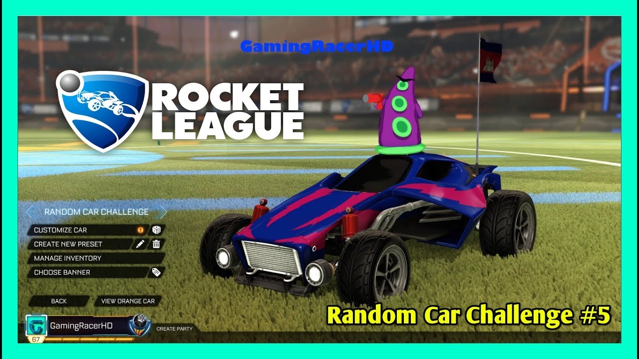 Rocket League - Random Car Challenge #5 - With GamingRacerHD! [1080p ...