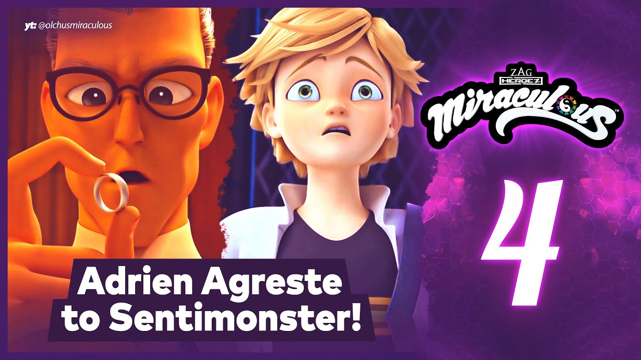 Adrien to SENTIMONSTER! Felix znalazł Emilie! | MIRACULOUS SEZON 4 ...