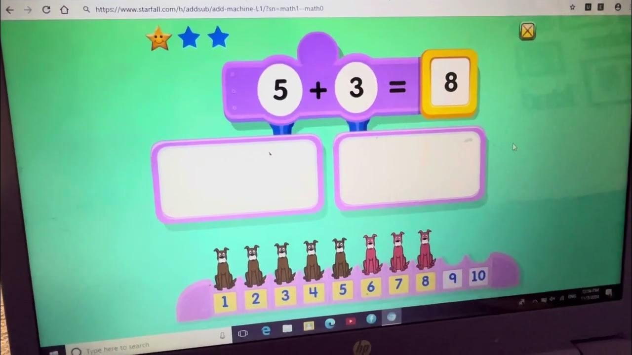 Starfall Addition 10 - YouTube