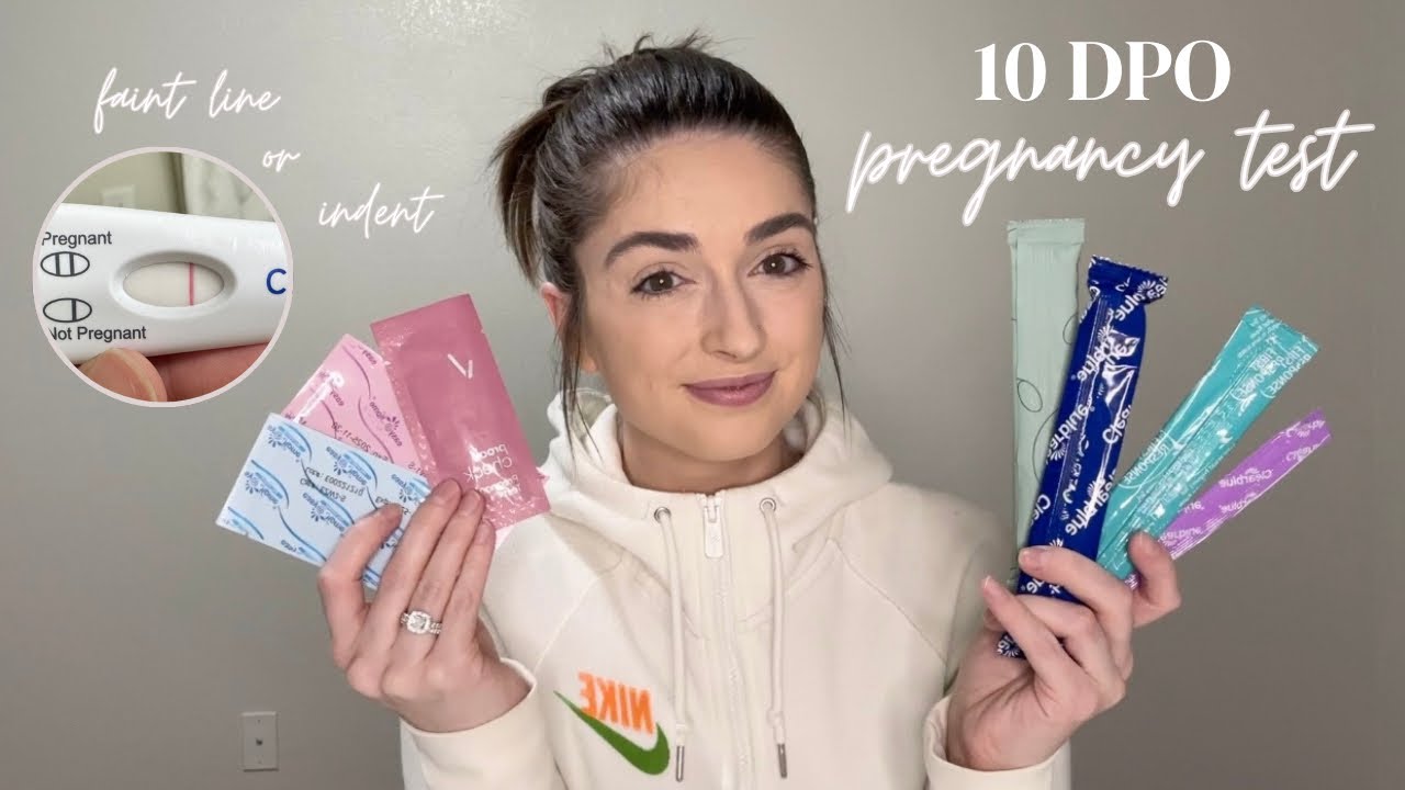 10 DPO Early Pregnancy Test | Faint Line or Indent | 2024 #infertility ...