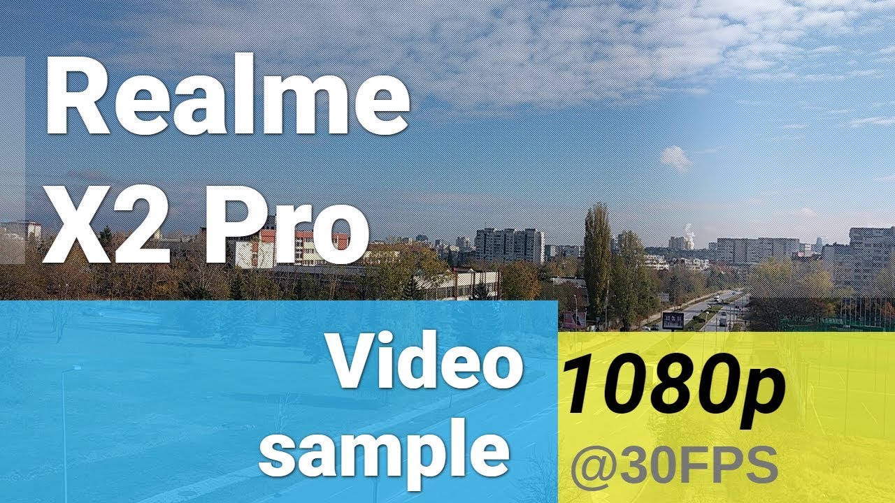 Realme X2 Pro 1080p@30fps ultra wide-angle video sample