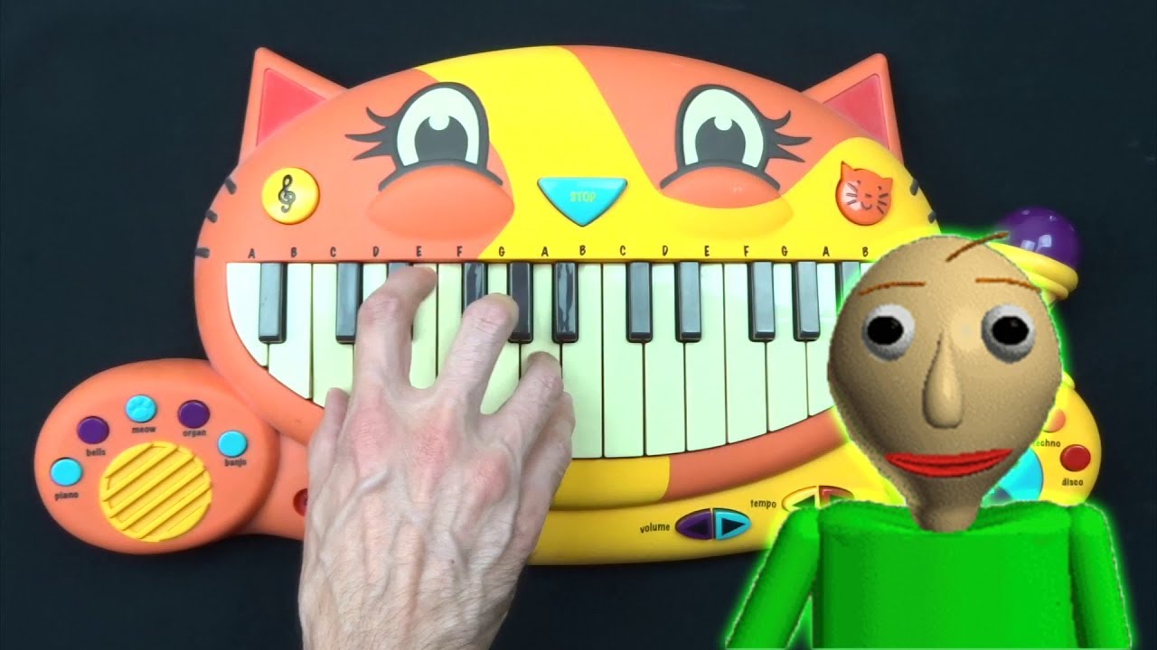 HOW TO PLAY BALDI'S BASICS THEME ON A CAT PIANO - YouTube