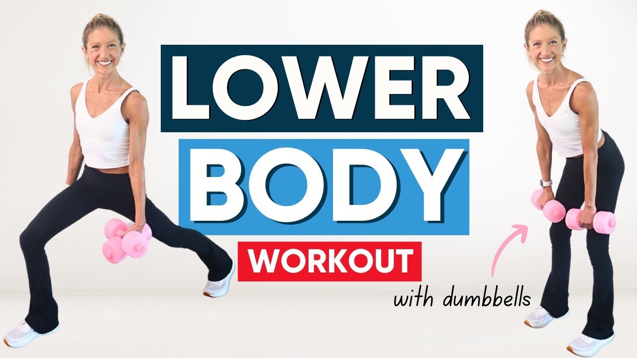 Lower Body Workout With Dumbbells At Home - YouTube