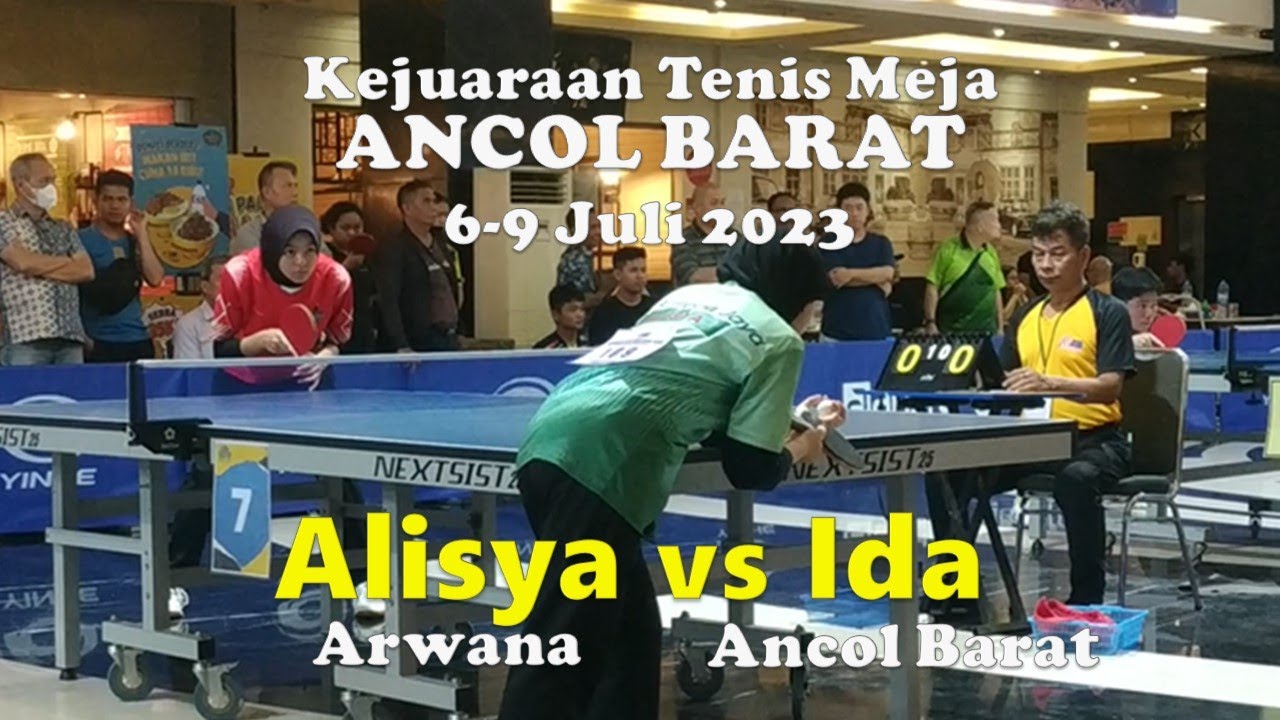 Alisya Arwana vs Ida Ancol Barat - Kejuaraan Tenis Meja Ancol Barat ...