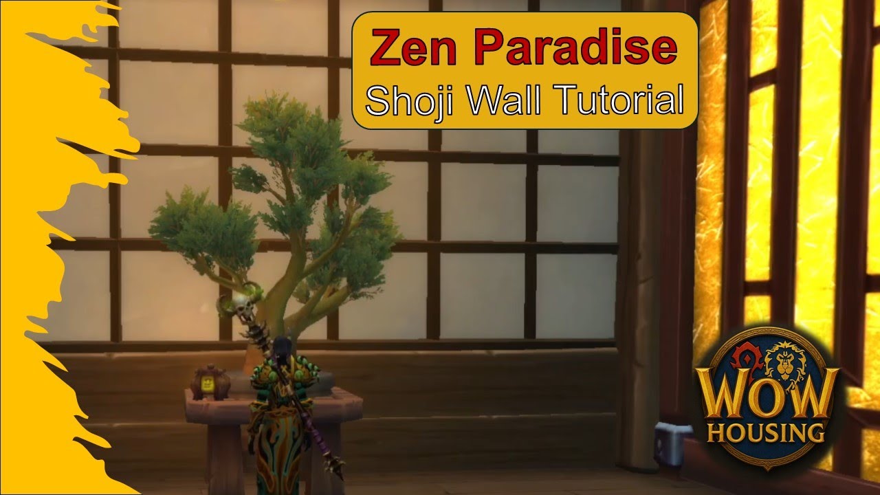 How to Create Japanese Shoji Walls: a WoW Housing Tutorial - YouTube
