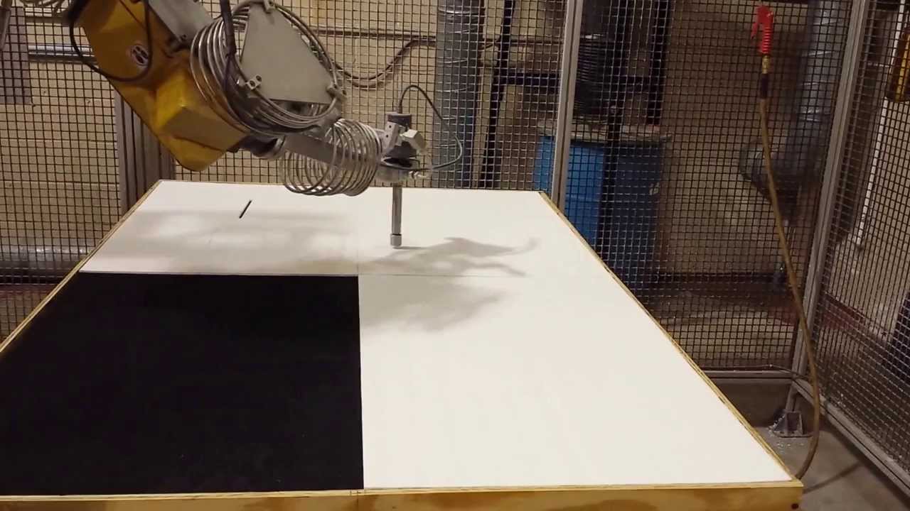 Using a waterjet to cut RC foam airplanes - YouTube