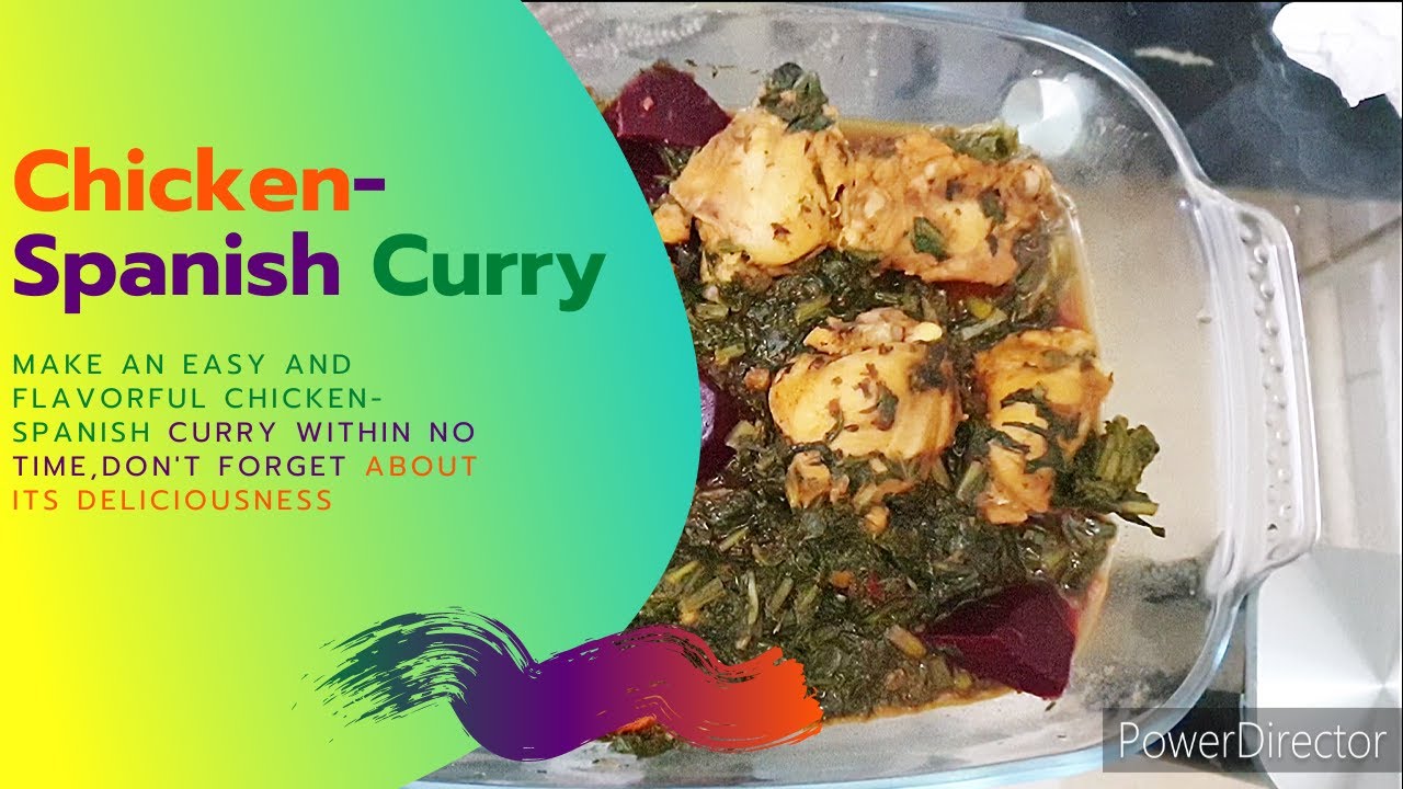 Making some delicious Chicken-Spanish Curry(using the easiest recipe ...