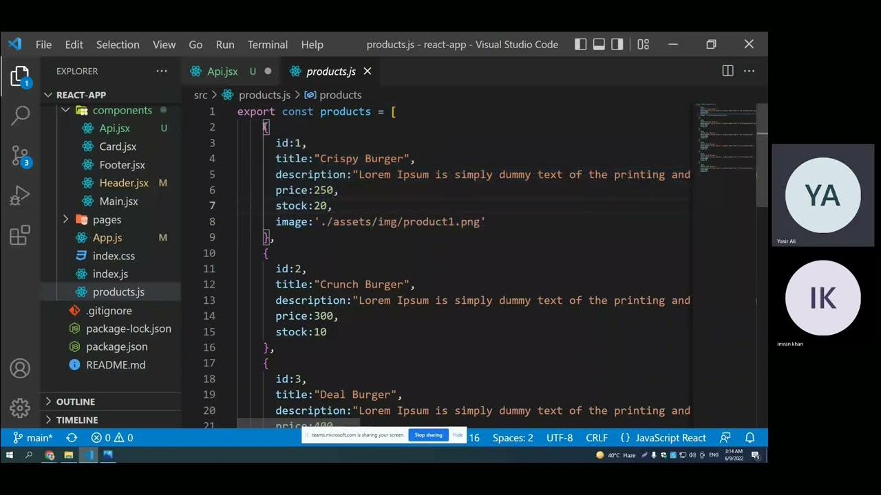 Consuming API in React, useEffect() Hook in React - YouTube