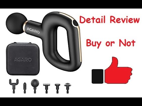 AGARO Icon Handheld Percussion Massage Gun Review - YouTube
