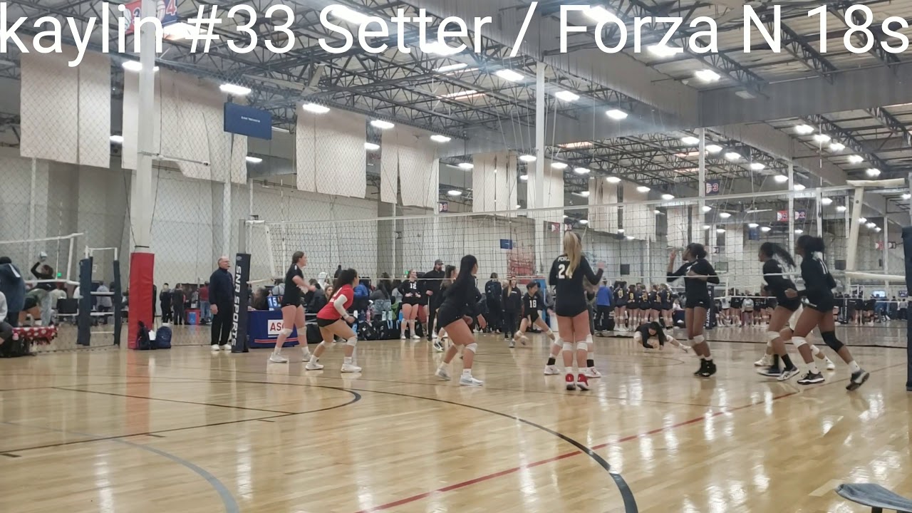 Kaylin G, "Setter" Forza N 18s 2/9/20 highlights, Anaheim Sports Center ...