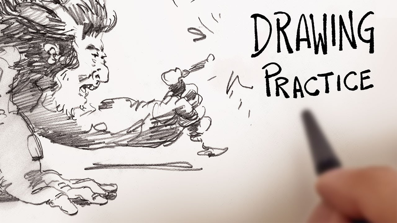 Drawing Practice: Character Sketch - #ASMR - YouTube