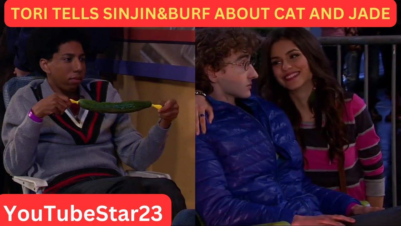 Tori tells Sinjin&Burf about Cat and Jade on Victorious - YouTube