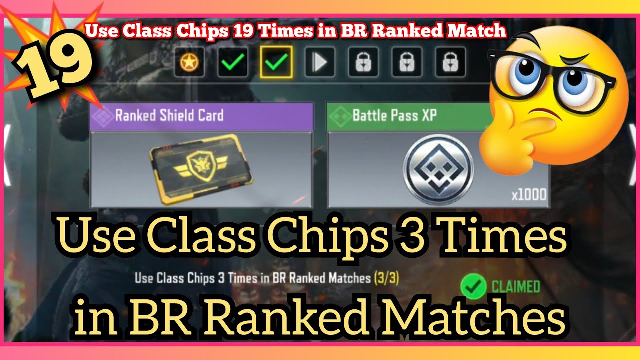 Call Of Duty Mobile Use Any Class Chips 19 Times in BR Ranked Match ...