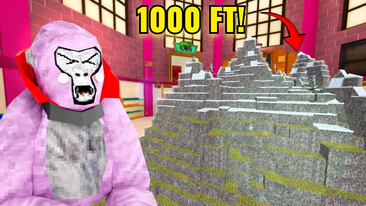 I BUILT Mount Everest In Monkey Blocks! - YouTube