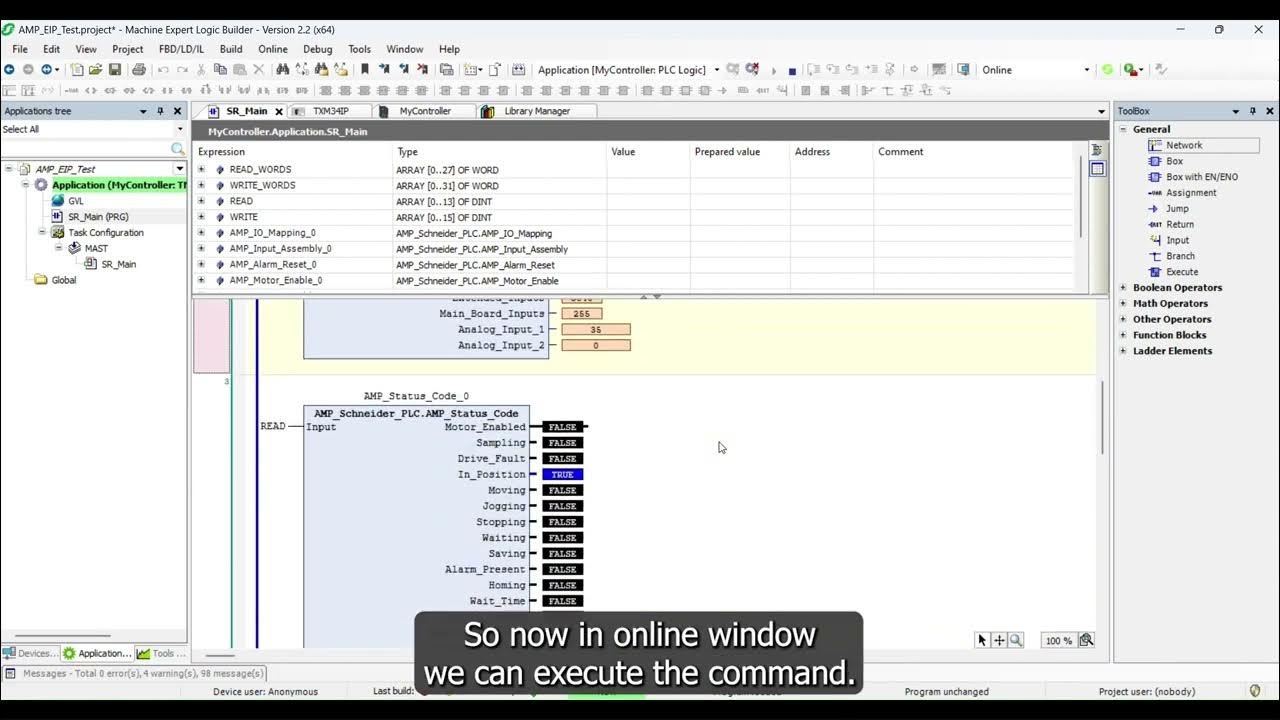 Part 3: Applied Motion Products Library Function Blocks - YouTube