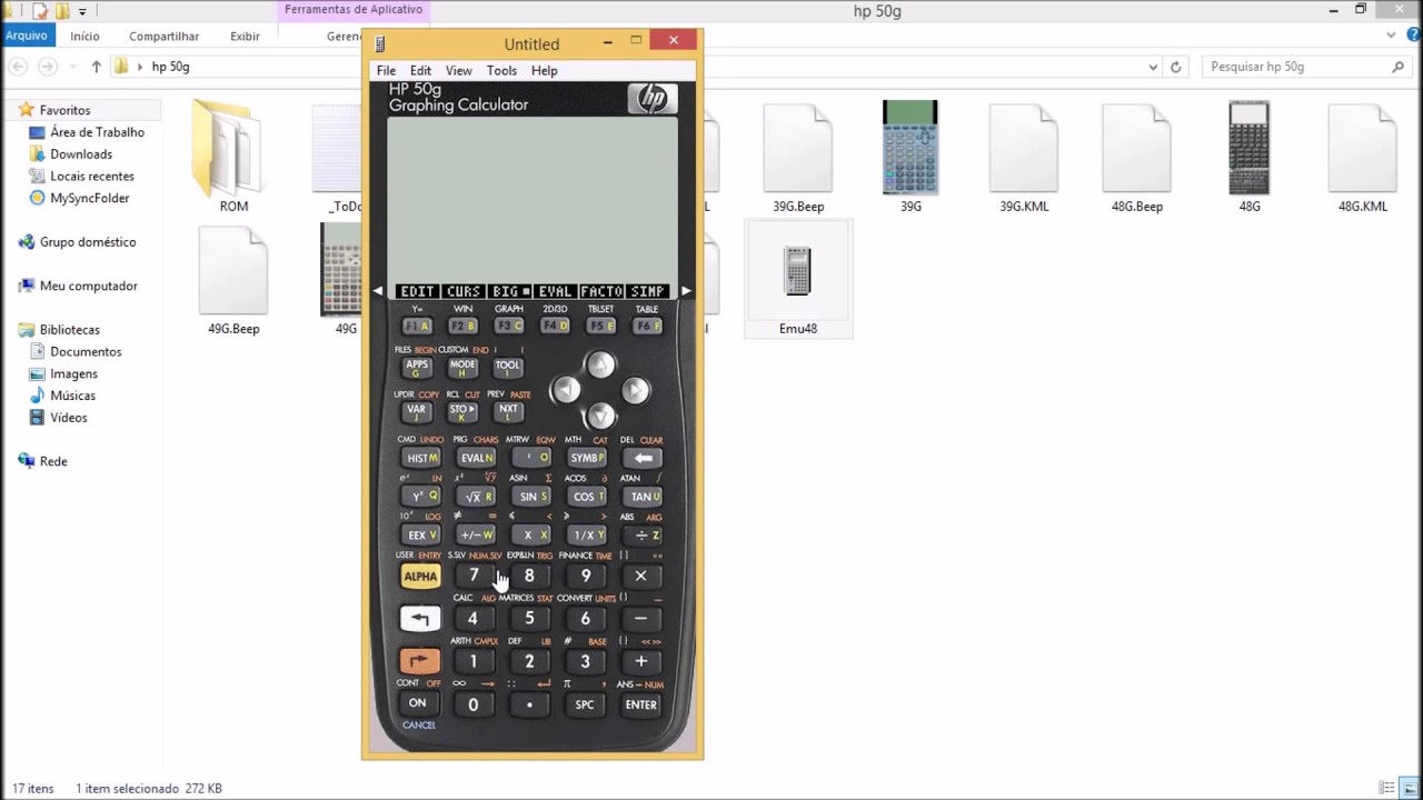 Como salvar formulas na HP 50 g - YouTube