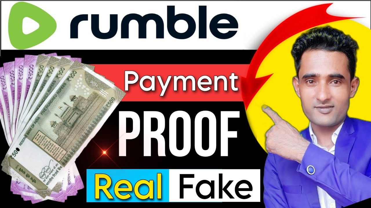 Rumble Paymant Proof Real Or Fake | Rumble earn money | Rumble payment ...