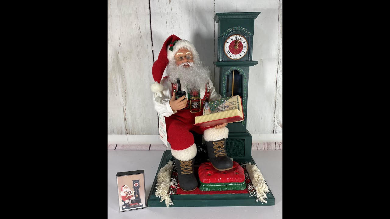 VTG ANIMATED STORYTELLER SANTA CASSETTE PLAYER W/ CLOCK HOLIDAY ...