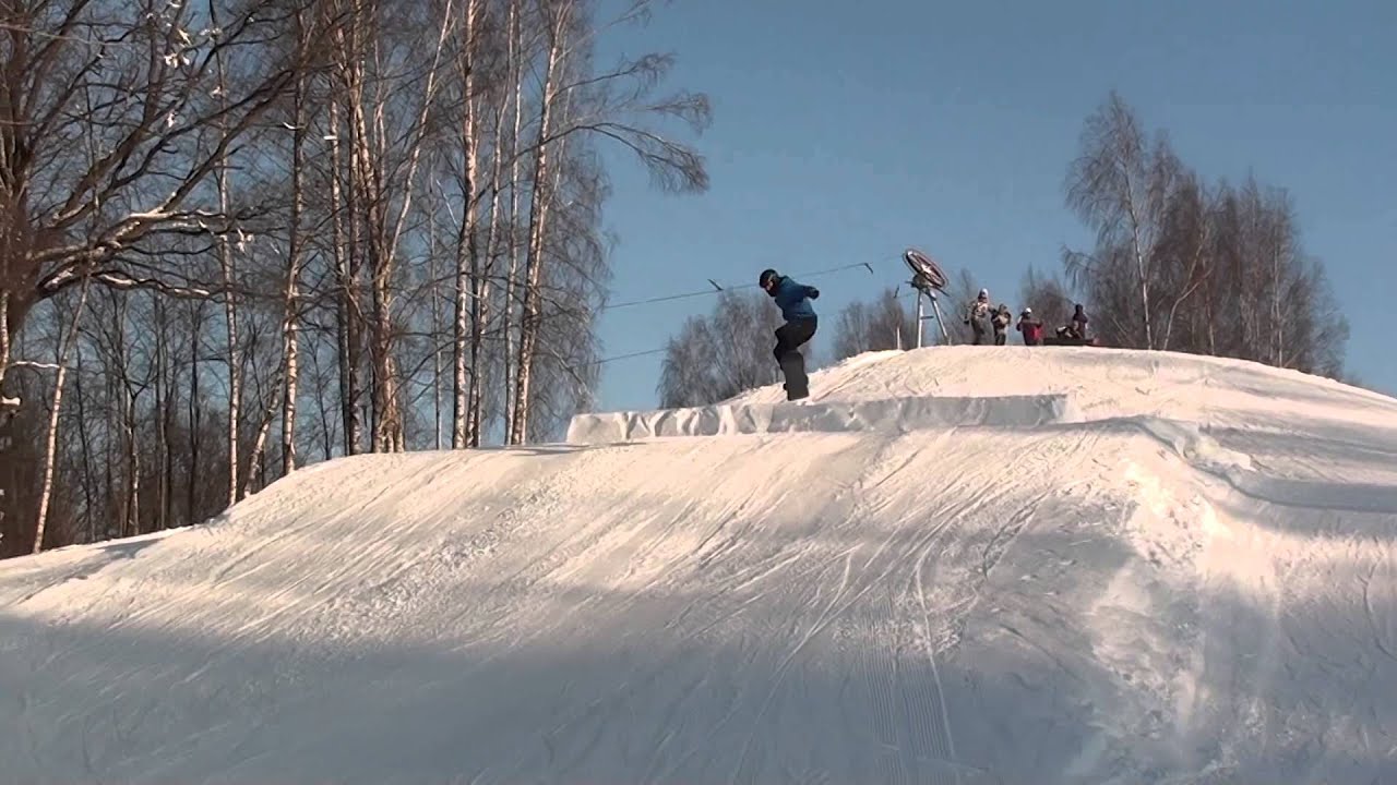 Snowboarding in Lithuania 2012. Plunge, Mortos Kalns - YouTube