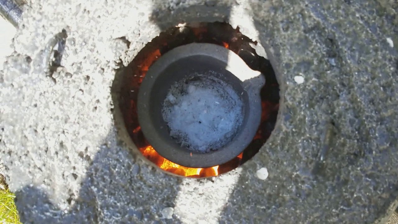 Crucible sizes and curing with borax (graphite) - YouTube