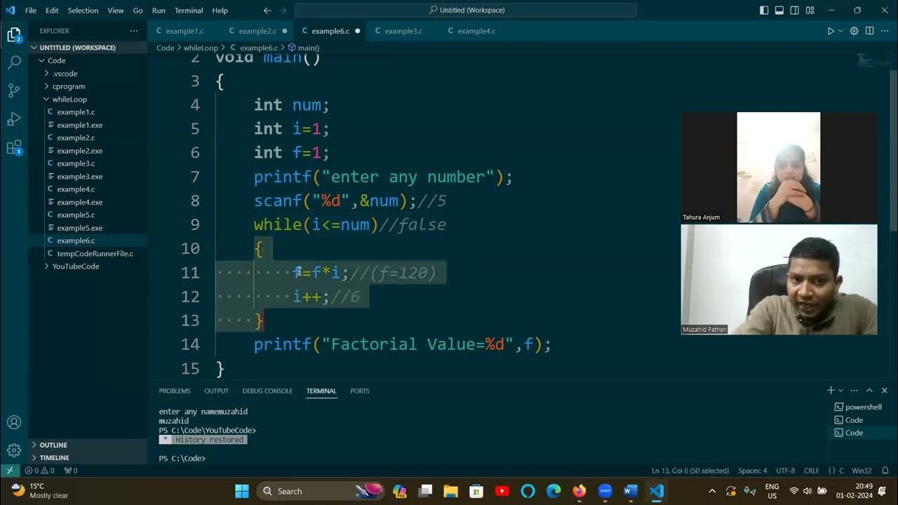 C Programming | Factorial Value | Demo Videos | #cprogramming #factorial #coding #369 # ...