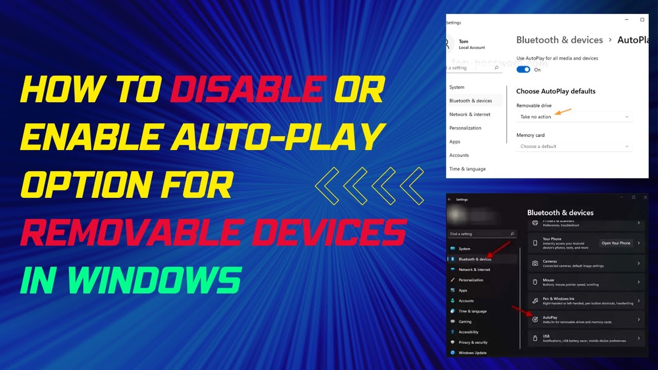 How to disable or enable Autoplay option for removable drives or usb ...