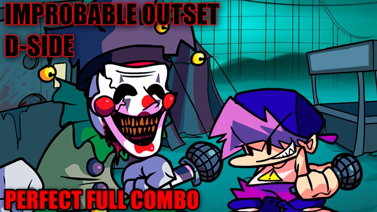 FNF' D-Side V3 - Improbable Outset (Perfect Full Combo) (tricky dside ...