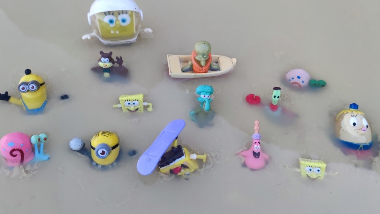 Drama, Menolong, Spongebob, Sandy, nyonya Puff, Minions, Gary ...