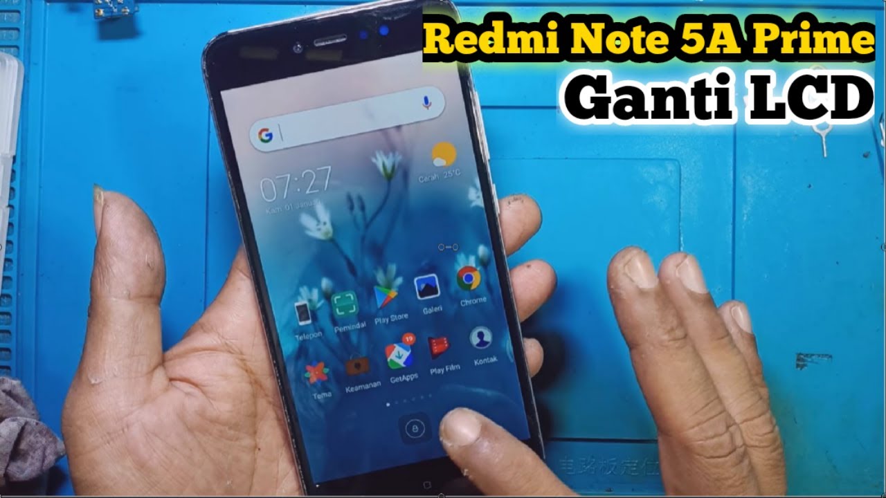 Redmi Note 5A Prime LCD Pecah - YouTube