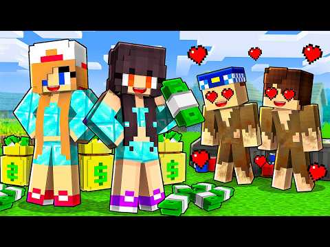 GÖKÇE VE MİRAY ZENGİN OLUP FAKİR ERKEKLERİ ETKİLEDİ - Minecraft