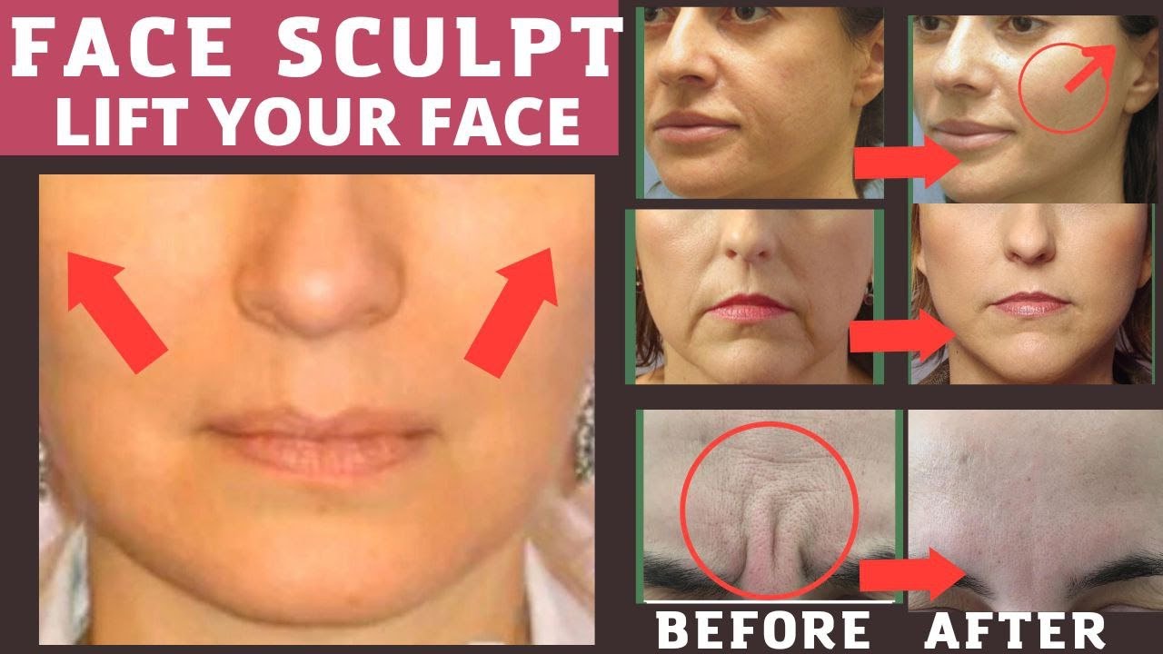 How to Lift your Face ? Face Sculpt | Remove Nasolabial folds, forehead ...