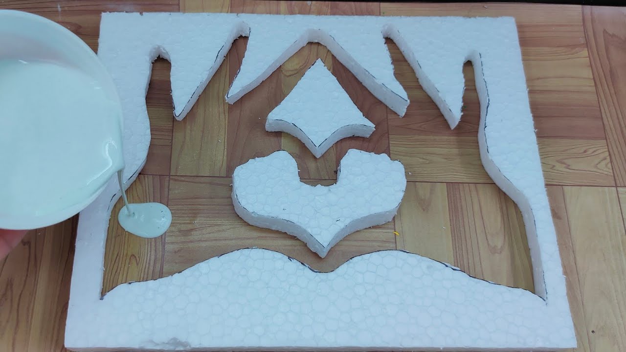 Love White Cement craft ideas // Cement craft ideas // Showpiece - YouTube