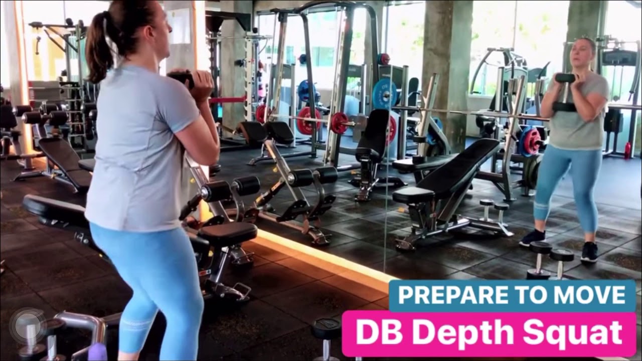 DB DEPTH SQUAT - YouTube