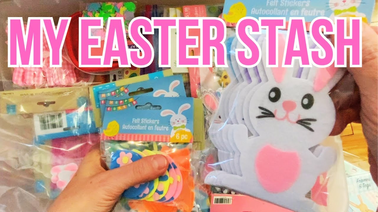MY EASTER STASH #papercrafting #papercraft #stickers February 25 2024 - YouTube