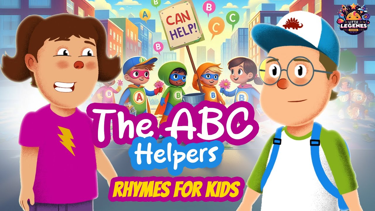 The ABC Helpers - Kindness with a Superhero Twist! | Nursery Rhymes For ...
