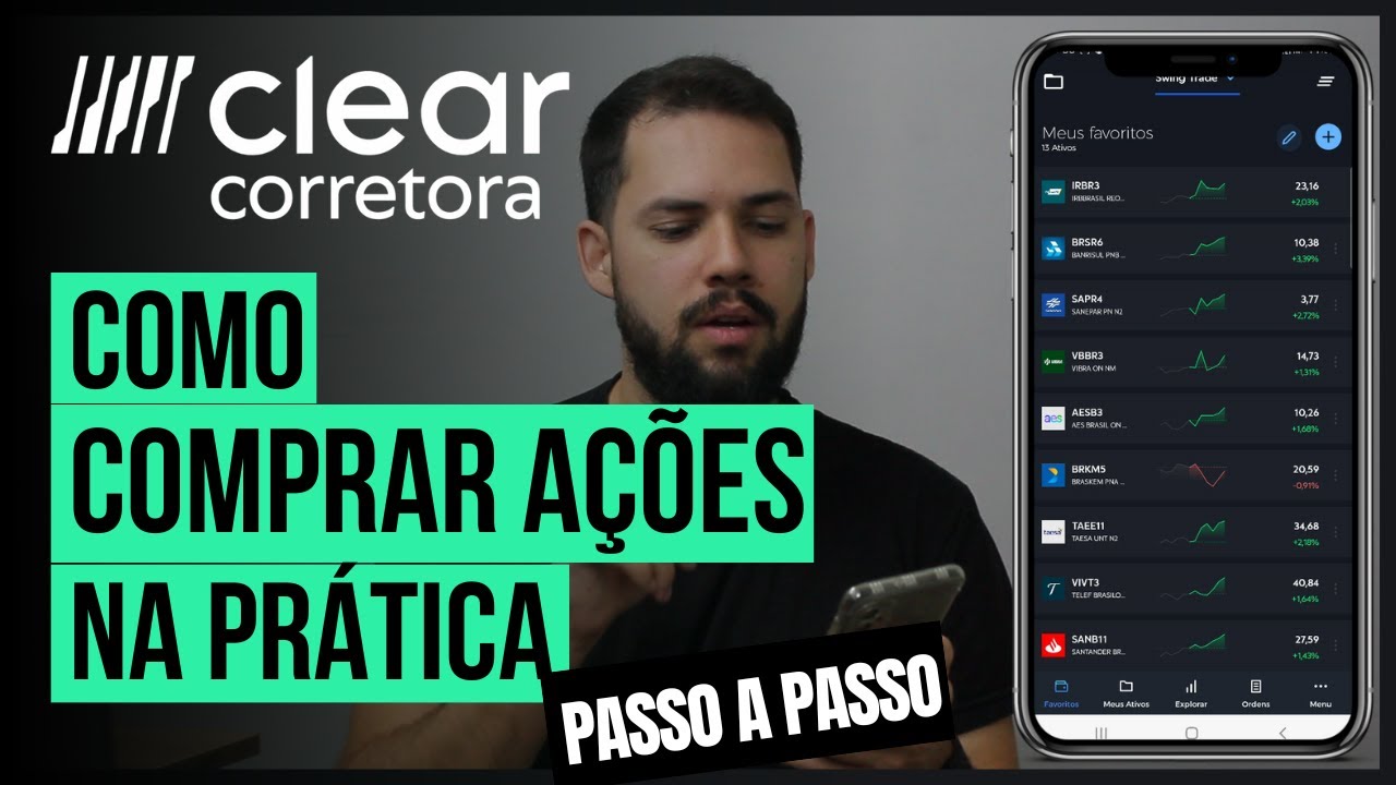 COMO COMPRAR AÇÕES NA CLEAR CORRETORA NA PRÁTICA EM 2024? PASSO A PASSO ...
