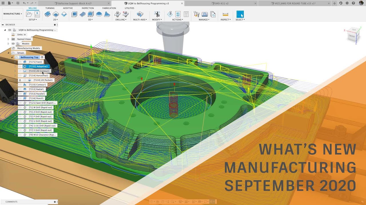 Whats New In Fusion 360 Manufacturing September 2020 Youtube