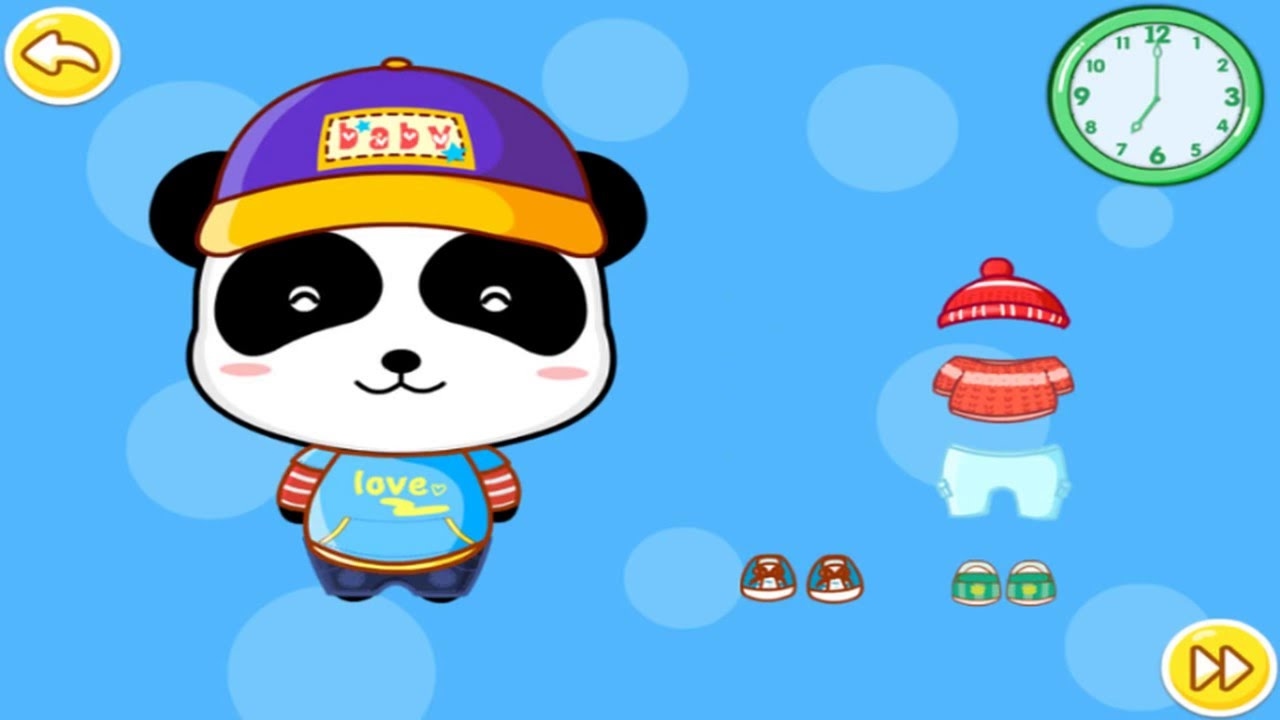 GAME KIDS -Around The Clock, Kids learn clock, Baby Panda Education App ...