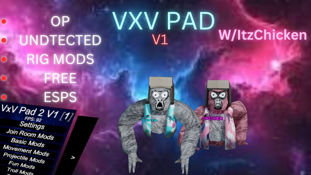 VXV IS BACK! (Gorilla Tag Mods) - YouTube