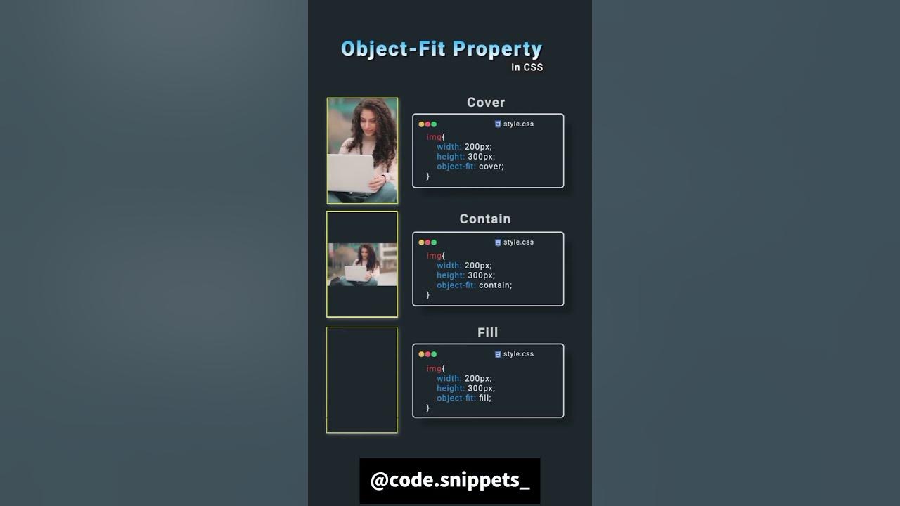📸 Perfect your images with the object-fit property in CSS! - YouTube