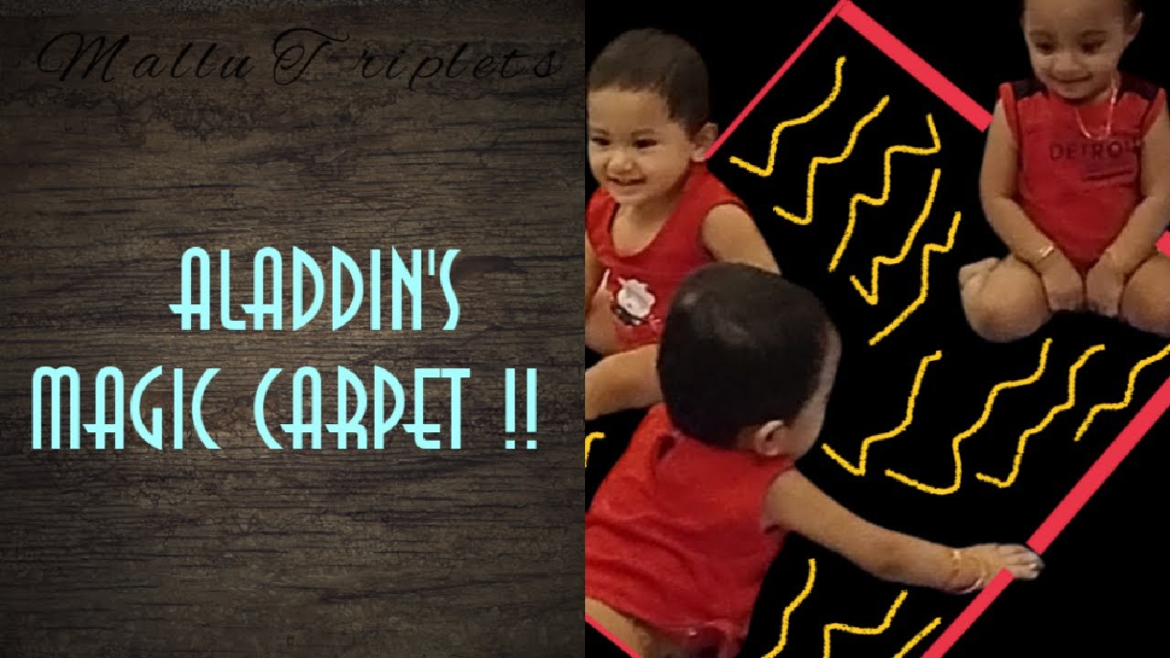 Aladdin's Magic Carpet !! | Mallu Triplets | Cute Babies | Dad Vs ...