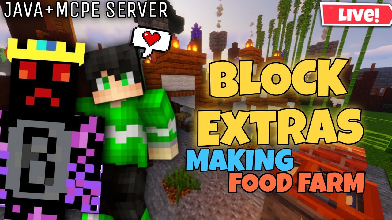 Making Food Farm In Minecraft DEATH SMP java+mcpe - YouTube
