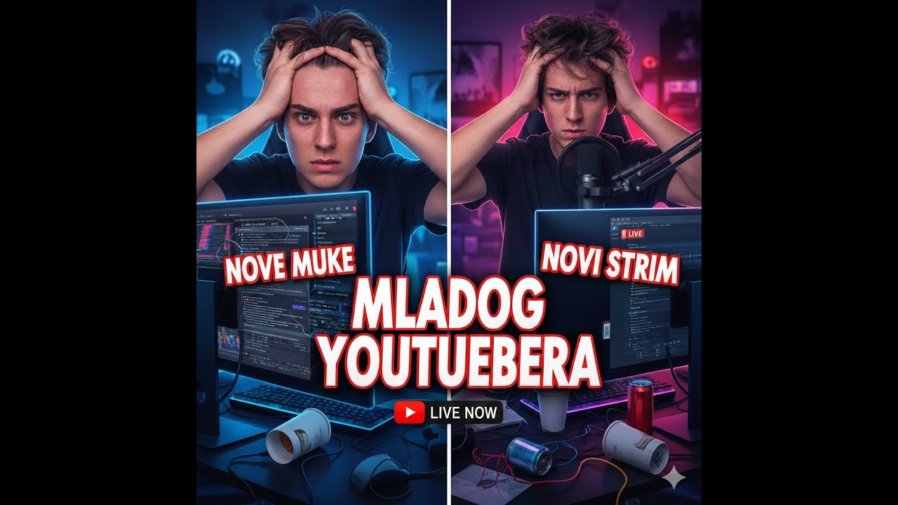 NOVI STRIM NOVE MUKE MLADOG YOUTUBRA - YouTube