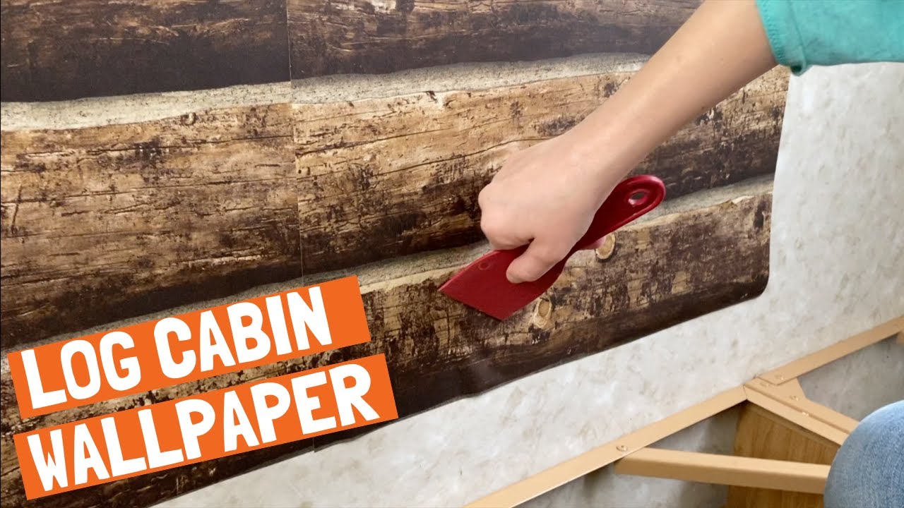 Log Cabin Walls! Pop Up Camper makeover - YouTube