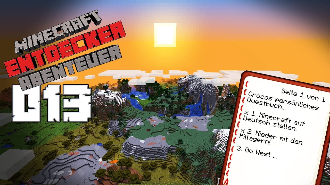 Weiter gen Westen! 🌍 | Minecraft Entdecker Abenteuer #013 | Minecraft ...